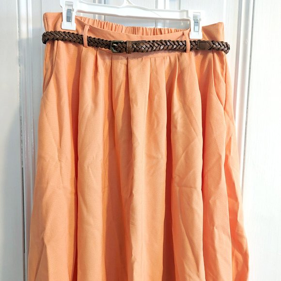 Modcloth | Skirts | Modcloth Skirt Orangepeach Large | Poshmark